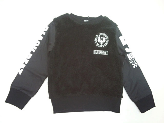 【楽天市場】「セール」ラッドカスタム RADCUSTOM ボアフリース切り替えトレーナー トレーナー 100 110 120 130 140 150 160cm：こにゃんこBRAND KID’S