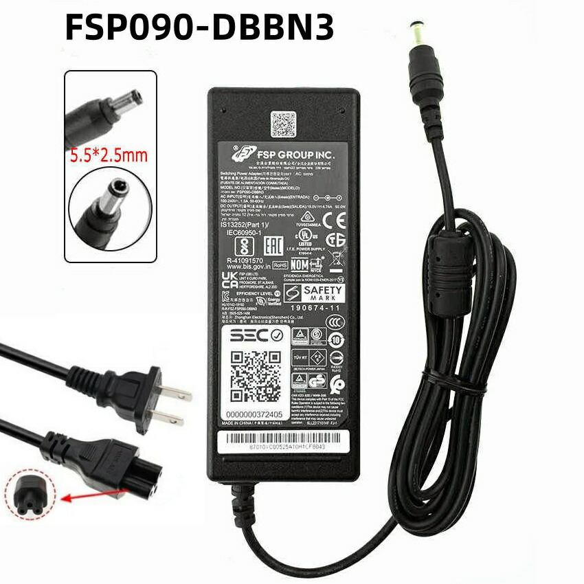【楽天市場】純正新品 FSP GROUP INC. 19V 4.74A 90W 用 FSP090-DBBN3 ACアダプター 5.5*2 ...