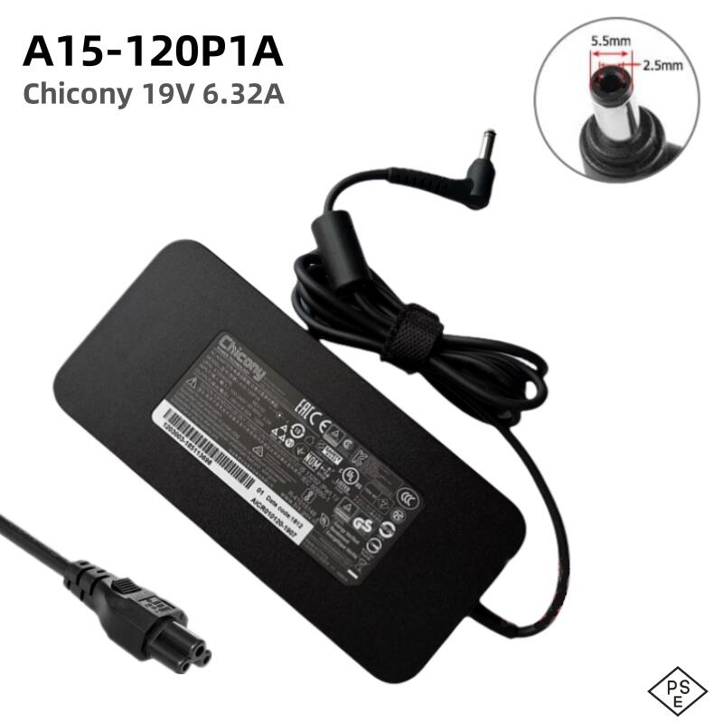 【楽天市場】純正新品 CHICONY 19V 6.32A A15-120P1A A120A047P For ASUS FX506 FX516 ...