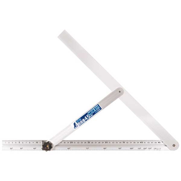 【楽天市場】☆シンワ 62661 アルミ自由金 45cm 角度目盛 筋交付 コード(3979393)：工具ショップ
