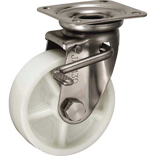 【楽天市場】☆ウカイ/岐阜産研 PJAB-130 JAB型 ステンレス製ストッパー付旋回キャスター ナイロン車輪：工具ショップ