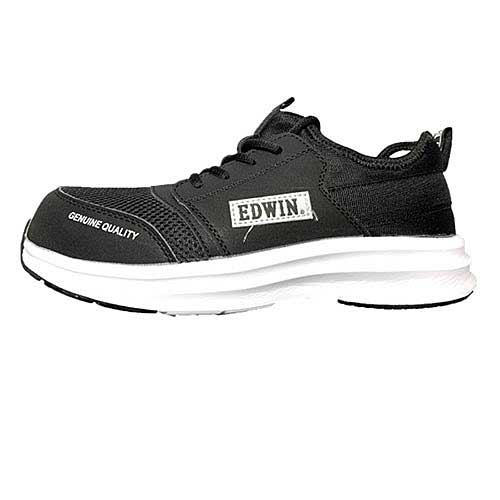 【楽天市場】☆EDWIN ESM254 セフティシューズESM254 ブラック (25.0cm～28.0cm) 2E相当 安全靴 作業靴 セーフティシューズ 藤原産業：工具ショップ