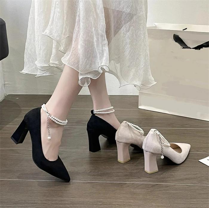 【楽天市場】美脚 痛くない チャンキーヒール ミドルヒール パンプス レディース フォーマル パンプス パンプス 走れる ハイヒール シューズ ...