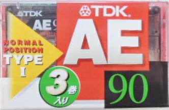 【楽天市場】TDK カセットテープ AE−90x3F 90分テープ 3巻パック：甲陽電産 楽天市場店