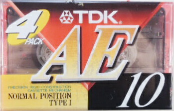 【楽天市場】4巻セット TDK カセットテープ AE−10x4A 10分テープ：甲陽電産 楽天市場店