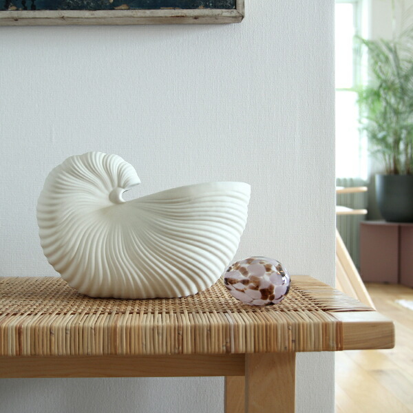 【お取り寄せ】Ferm Living (ファームリビング) Shell Pot(シェルポット) オフホワイト 北欧/インテリア/花瓶/フラワー ...
