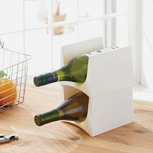 【楽天市場】like-it (ライクイット) スタッキングワインラック2Pセット ホワイト/ブラック キッチン収納：KOZLIFE コズライフ