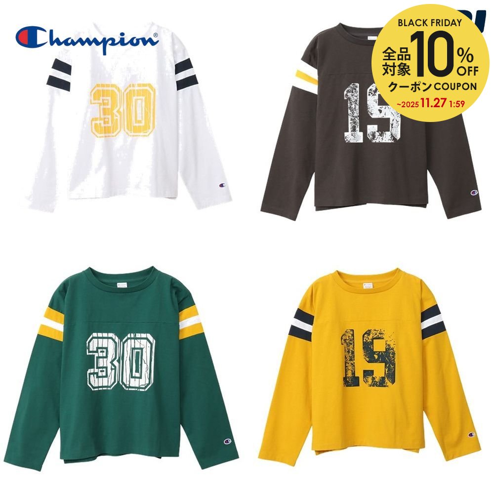 【楽天市場】【10％OFFクーポン対象】チャンピオン Champion カジュアルウェア レディース LONG SLEEVE T-SH CW-A401 2024FW：KPI
