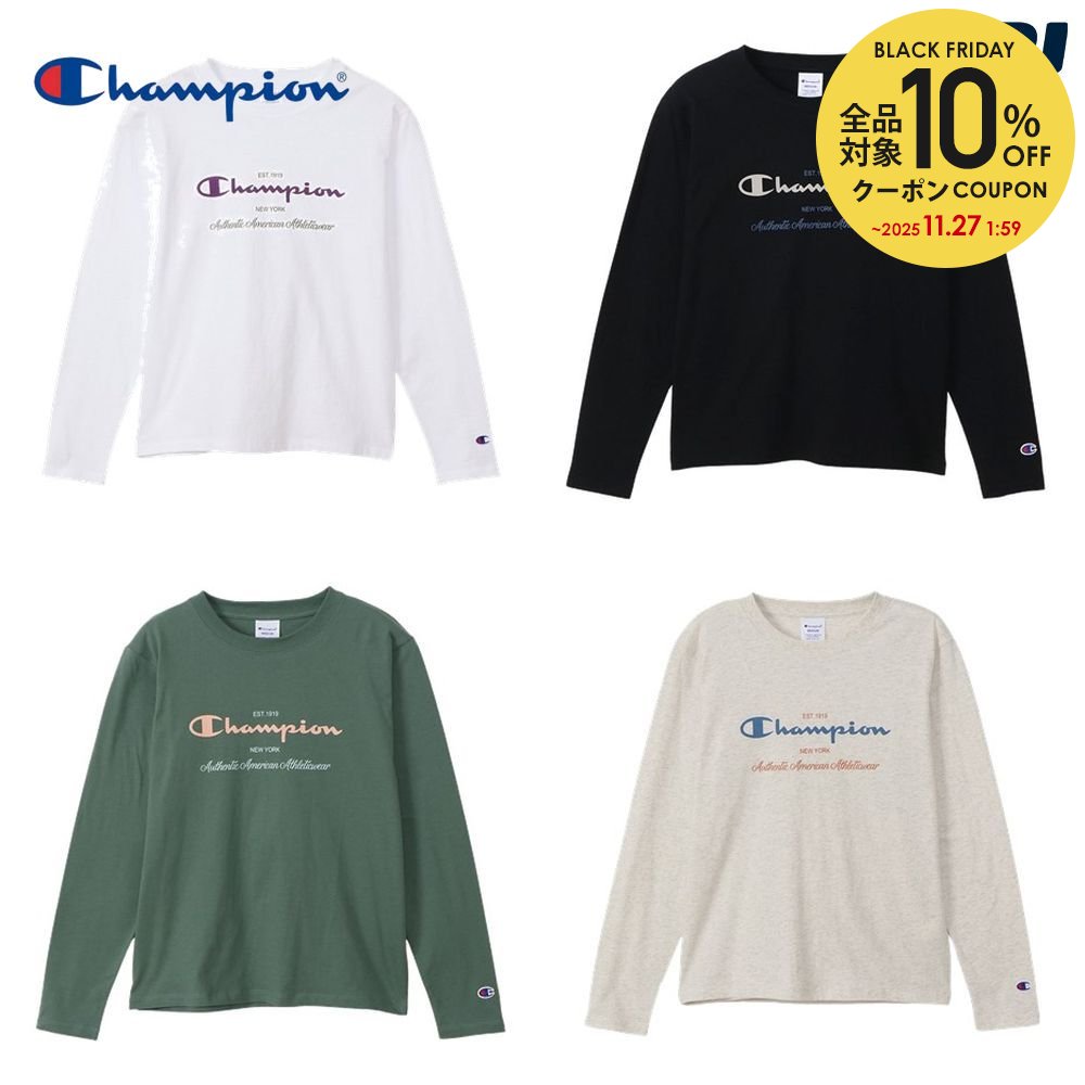 【楽天市場】チャンピオン Champion カジュアルウェア レディース LONG SLEEVE T-SH CW-A408 2024FW：KPI