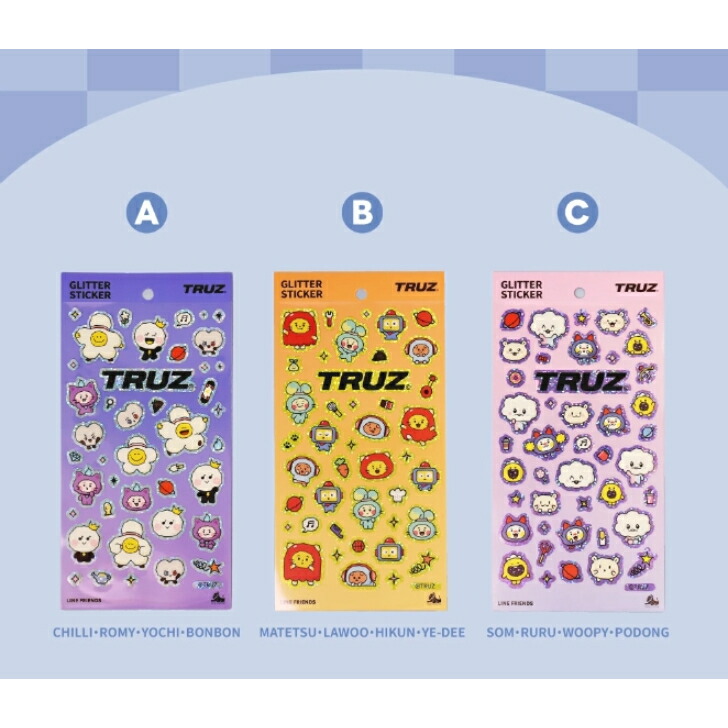 【楽天市場】TRUZ グリッターステッカー GLITTER STICKER ステッカー シール トゥルーズ / 3種選択別：KPOPクラス