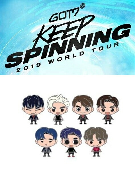 【楽天市場】GOT7 GoToon BADGE メンバー選択別 / 2019 WORLD TOUR 'KEEP SPINNING ...