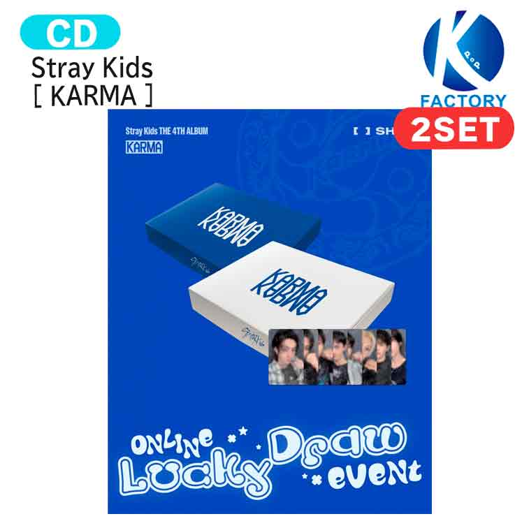 【楽天市場】[ Lucky Draw Fansshop特典 ] Stray Kids 2種セット 【通常版】 [ KARMA ] The 4th Album / ラキドロ 特典 ...