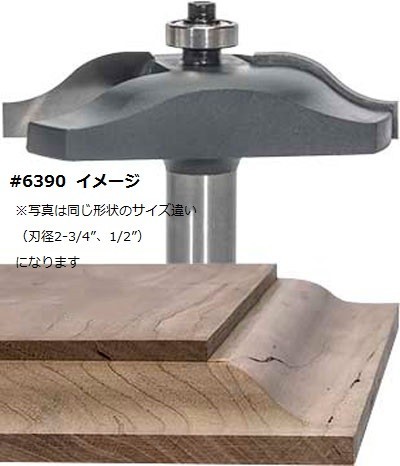 【楽天市場】MLCS #6390 Ogee Fillet Raised Panel Router Bits：KQLFTTOOLS