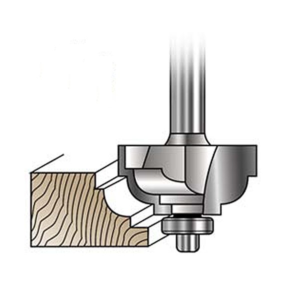 【楽天市場】MLCS #7829 Double Fillet and Cove Router Bits：KQLFTTOOLS