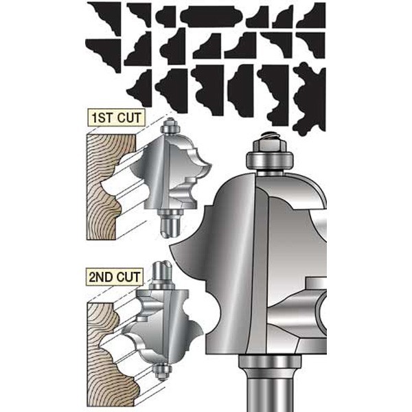 【楽天市場】MLCS #7859 Multiform Molding Maker Router Bit：KQLFTTOOLS