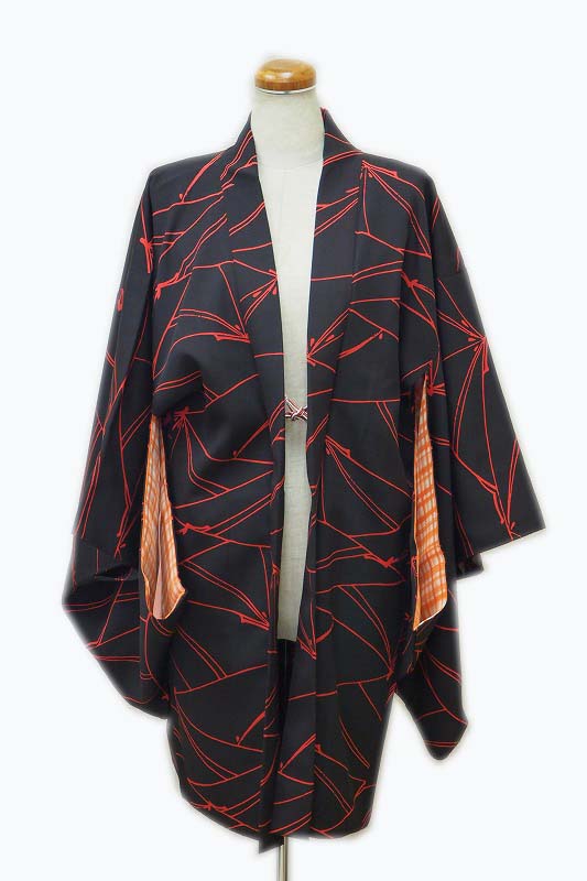 【楽天市場】haori Jacket pine leaf pattern 0050 haori Japanese vintage silk ...