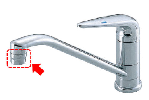 【楽天市場】【KVK】旧MYM 吐水口先端部一式 KP893 （FB237・FB238・FB235シリーズ用） 泡沫器付き 補修部品 メール便送料無料：K＆R住設商店