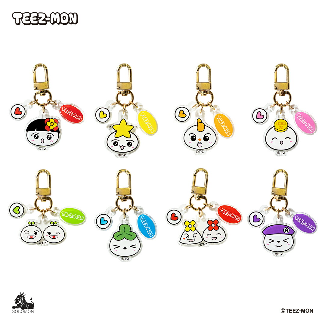 【楽天市場】【：10%OFF SALE：】【8個SET】【TEEZ-MON トレーディングアクリルキーリング セット】ACRYLIC ...