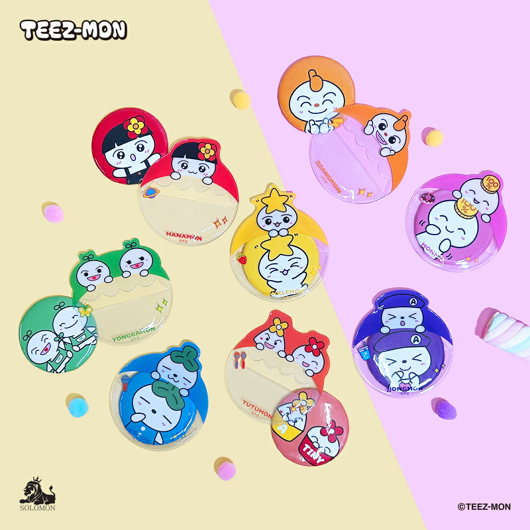 【楽天市場】【：10%OFF SALE：】【TEEZ-MON 缶バッジカバー 3枚入】CANBADGE COVER TCC カンバッジ ケース 缶バッジデコ HANAMON WINKLEMON ...