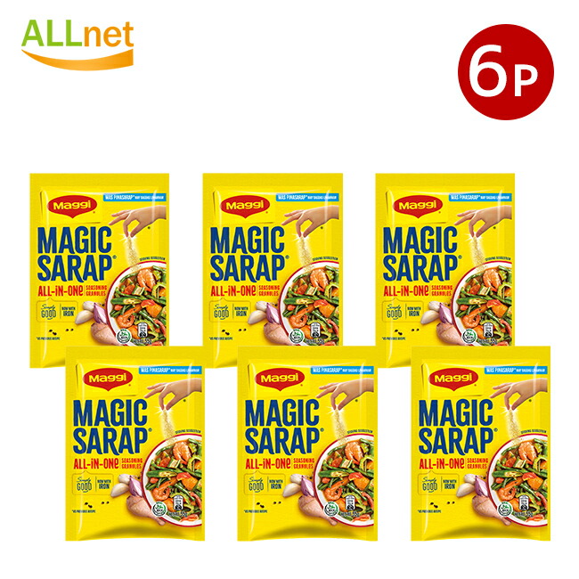 【楽天市場】【まとめてお得・全国送料無料】マギー マジックサラップ 55g×6袋セット Maggi Magic Sarap ワールドリンクス ...