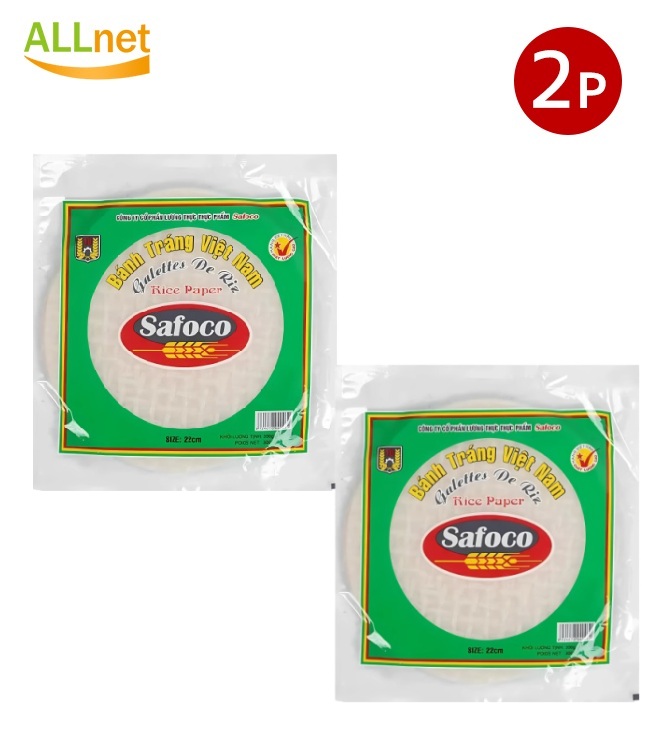 【楽天市場】[送料無料] Safoco 生春巻きRice Paper ライスペーパー300g (22 cm) ×2袋 Banh Trang ...