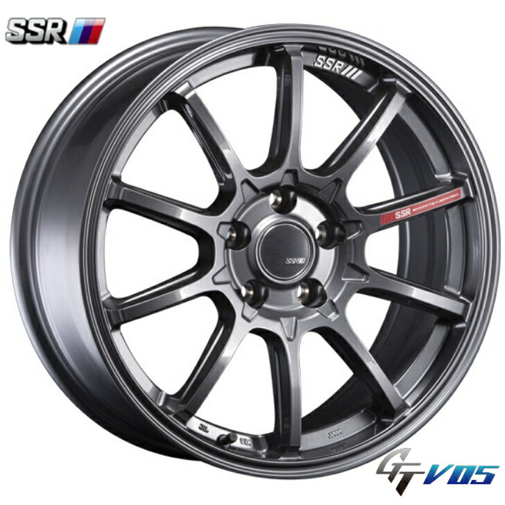 【楽天市場】SSR GTV05 17インチ 7J+42 5H114.3 グラファイトガンメタ 新品ホイール4本：KTfaith