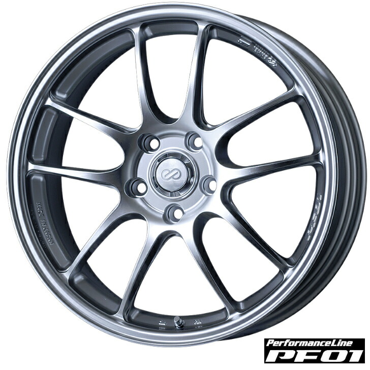 【楽天市場】ENKEI エンケイ Performance Line PF01 18インチ 7J+48 5H100 SS 新品ホイール4本：KTfaith