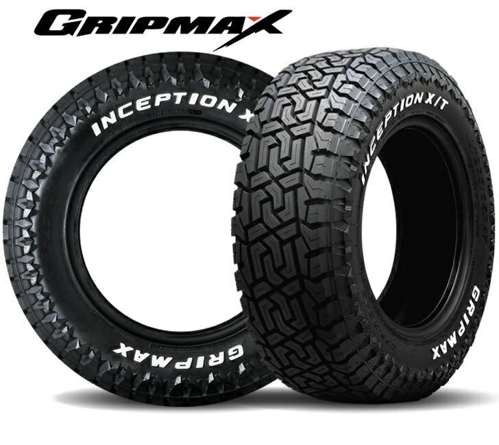 【楽天市場】 送料無料 GRIPMAX INCEPTION X/T M+S LT 285/70R17 121/118Q RWL 4本価格 ...