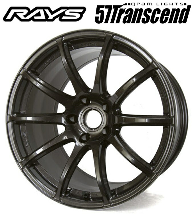 【楽天市場】RAYS レイズ gramLights 57Transcend 18インチ 8J+45 5H114.3 H8 新品ホイール4本：KTfaith