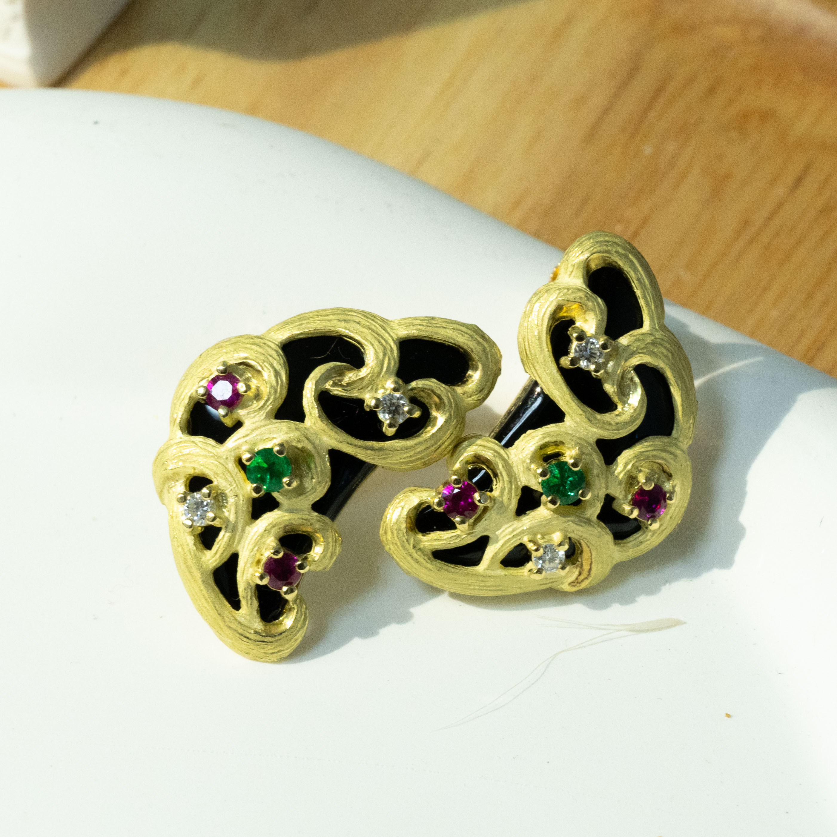 【楽天市場】【中古】エメラルド イヤリング K18 13.2g：小池屋