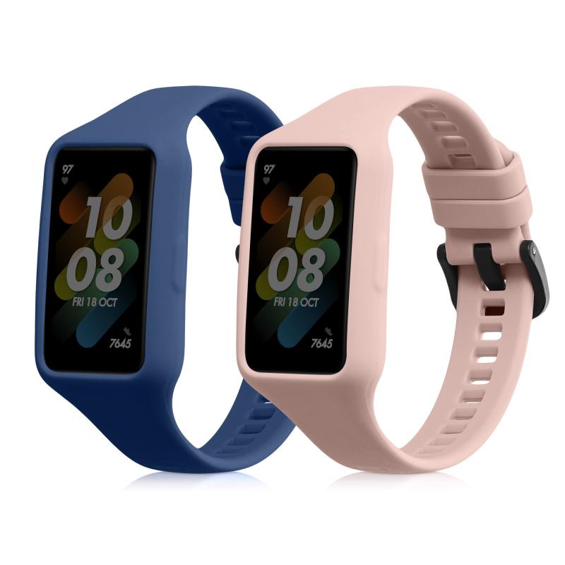 【楽天市場】kwmobile 2x 交換バンド Huawei Band 7 / Band 6 / Honor Band 6対応 ベルト ...