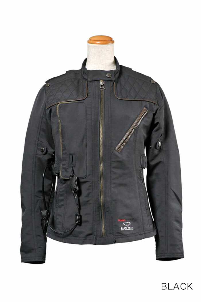 【楽天市場】ロッソスタイルラボ ROJH-002 コラボプロテクトジャケット 春夏モデル ROSSO×hit-air ( ブラック ブラウン ...