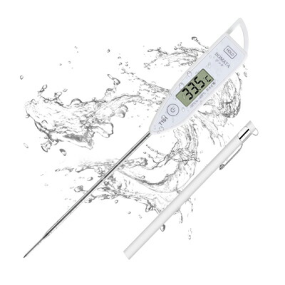 【楽天市場】デジタル 温度計 BOMATA T101 ホワイト -50℃～300℃ 料理温度計 防水仕様 丸洗い可 デジタル接触式温度計 速読 ...