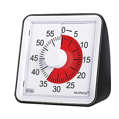 【楽天市場】Haiphisi キッチンタイマー 60分 卓上 ブラック 小さめサイズ カウントダウンクロック 【定形外郵便のみ送料無料】 音量 ...