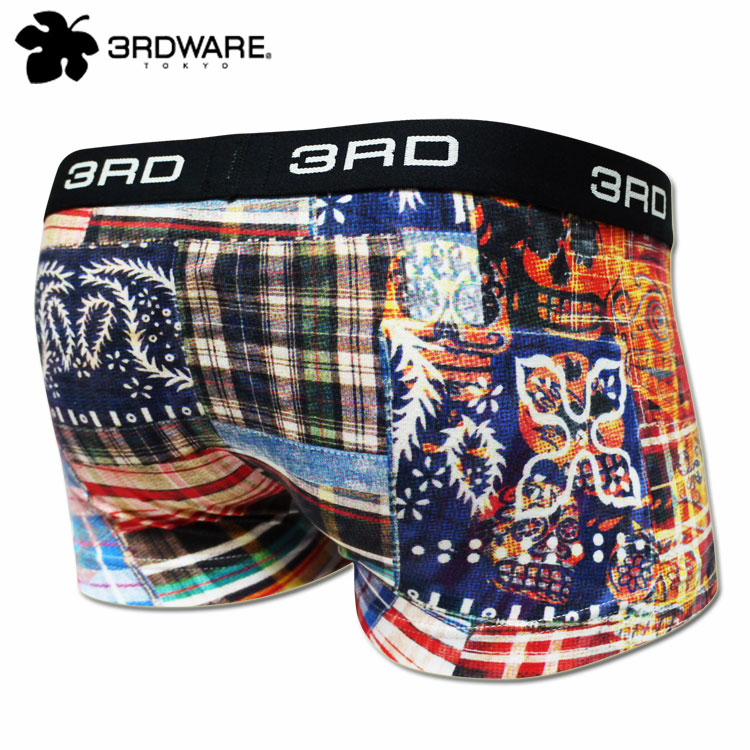 【楽天市場】3RDWARE サードウェア ローライズボクサーパンツ African Patchwork アフリカンパッチワーク 219100402 メンズ：パンツのくらきち