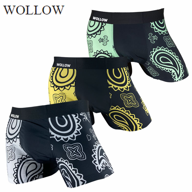 【楽天市場】WOLLOW ワロー ボクサーパンツ W-38 ナイロンボクサー メンズ：パンツのくらきち