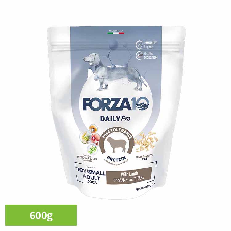 【楽天市場】Forza10 Daily Pro アダルトミニ ラム 600g ナチュラル アレルギー ラム 免疫 炎症 米 プレミアム 小粒 イタリア フード 犬 【B】：暮らし健康ネット館