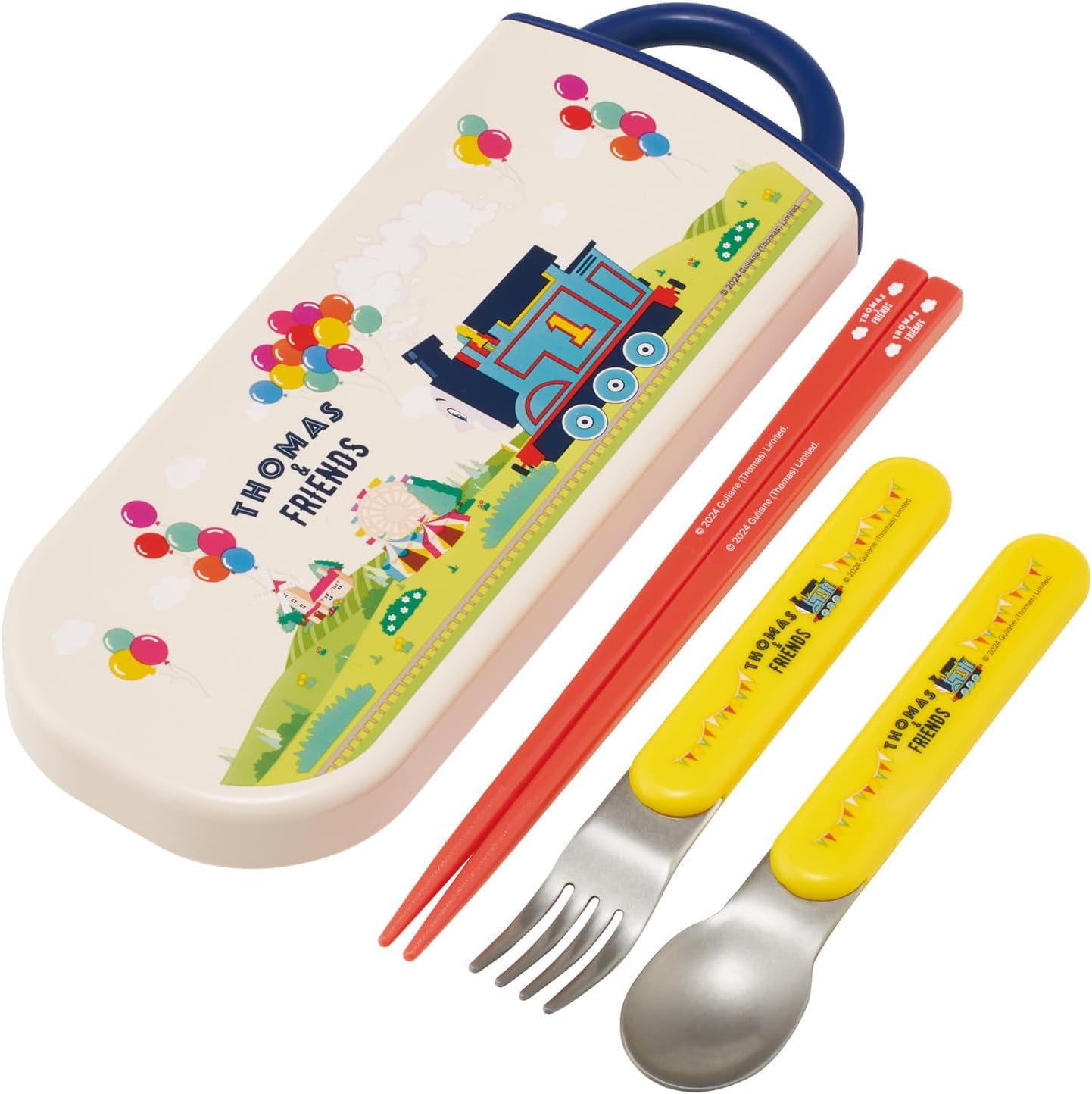 【楽天市場】Skater スケーター TACC2AG 抗菌 食洗器対応 スライド式トリオセット きかんしゃトーマス カトラリーセット 機関車 男の子 男子 男児 箸 お弁当 スプーンセット ...