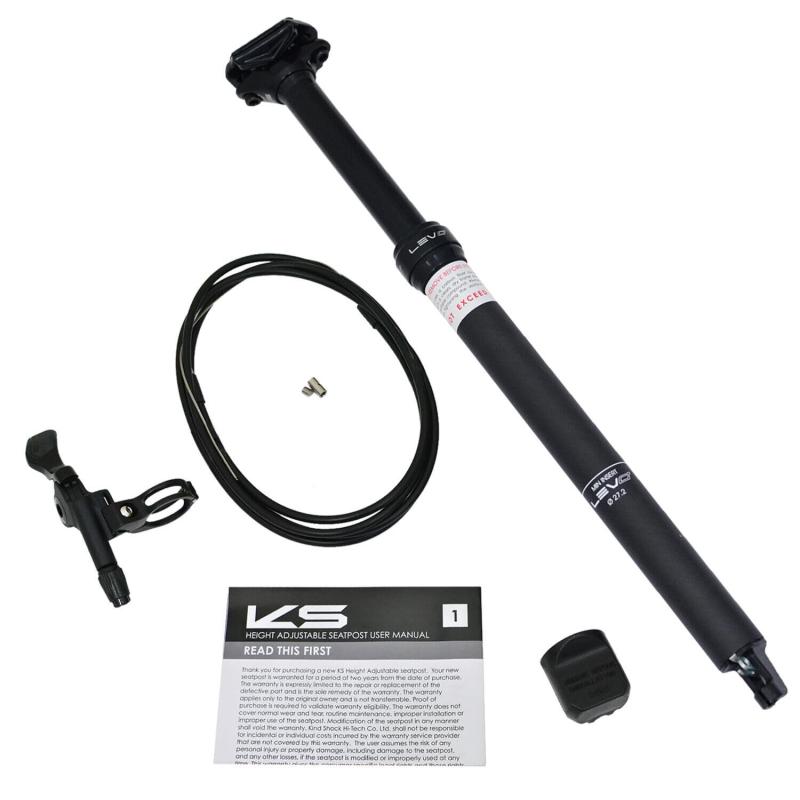 【楽天市場】Kind Shock KS LEV Ci Carbon 27.2x460mm Remote Dropper Seatpost ...
