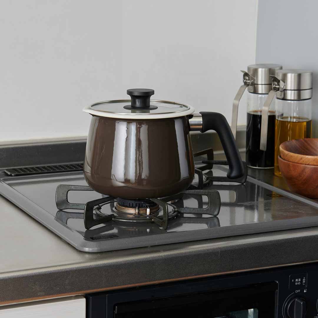 【楽天市場】500円offクーポンありリント rinto IH対応ホーローマルチポットM モカグレー 株式会社フジイ MB-2611 【送料 ...