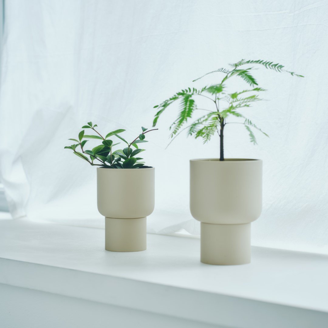 【楽天市場】マーナ MARNA プラントポット 115mm S507BE 植木鉢 観葉植物 樹脂製 計量 水受け インテリア くすみカラー：kurasuno セレクト