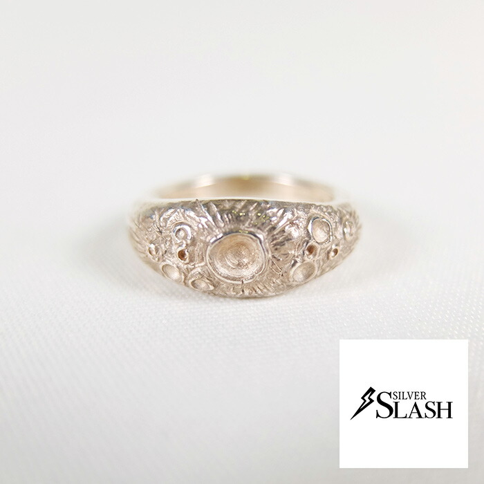 【楽天市場】【SLASH】ムーンサーフィスリング/リング/月/丸み/プレゼント/SV950/シルバー：黒革 楽天市場店