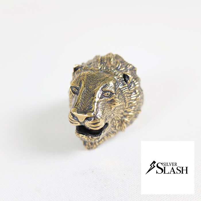 【楽天市場】【SLASH】アトラスリング/リング/ゴツめ/牙/威厳/大きめ/SV950/シルバー/真鍮：黒革 楽天市場店