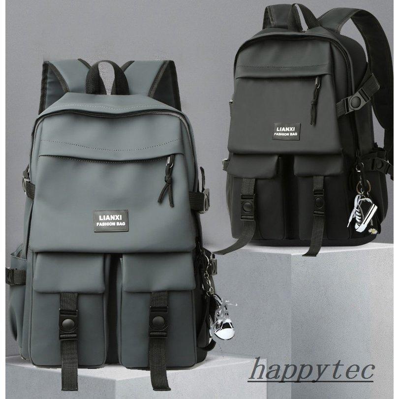 【楽天市場】【楽天スーパーSALE】製造元直販! リュック メンズ レディース 通学 大容量 防水 軽量 おしゃれ A4 撥水 通勤 PC収納 多機能 デイバッグ シンプル 黒 グレー：黒まねき猫の店