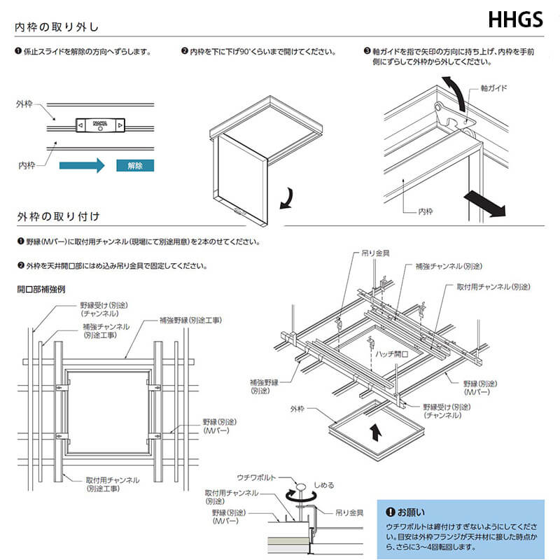 【楽天市場】【着後レビューでプレゼント！】ナカ工業 スリム額縁タイプ天井点検口ハイハッチGS 「HHGS-303 ﾎﾜｲﾄ」スリム額縁タイプ ...