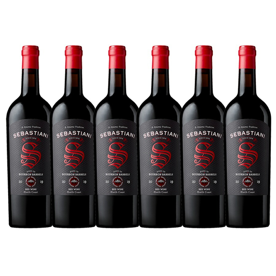 【楽天市場】【送料無料】【6本セット】セバスチャーニ レッド・ワイン バーボン・バレル ノース・コースト Sebastiani Red ...