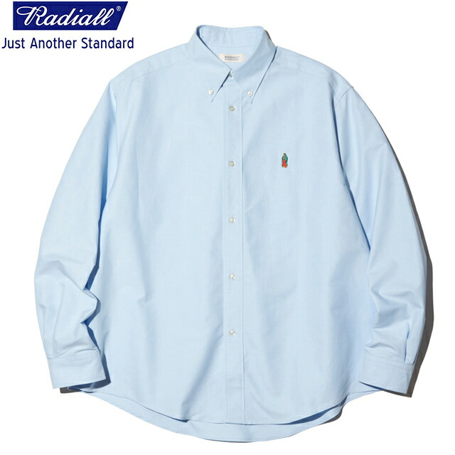 【楽天市場】RADIALL ラディアル CHRAM - B.D. COLLARED SHIRT L/S ボタンダウンシャツ SAXE BLUE ...