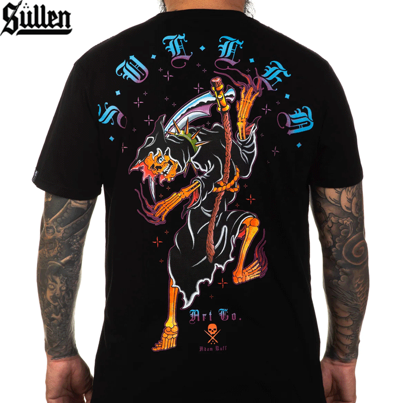 【楽天市場】SULLEN CLOTHING サレンクロージング "RUFF REAPER" PREMIUM Tシャツ JET BLACK ...