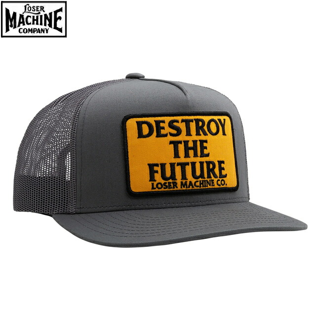 【楽天市場】【LOSERMACHINE(LOSER MACHINE)】 ルーザーマシーン "DESTROY" MESH CAP メッシュキャップ CHARCOAL：KUSTOMSTYLE SO-CAL