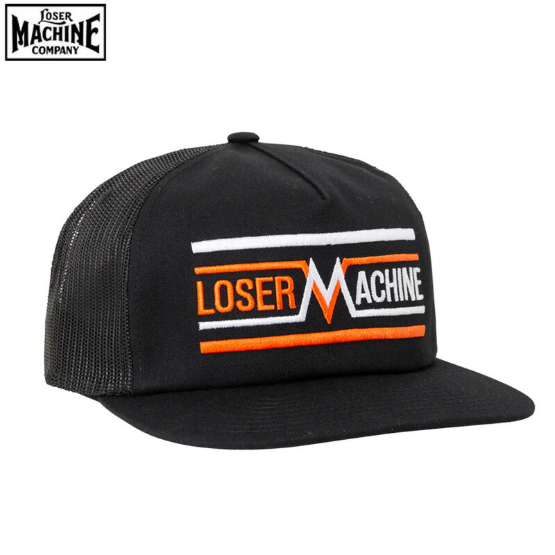 【楽天市場】【LOSERMACHINE(LOSER MACHINE)】 ルーザーマシーン "LINEAR" SNAPBACK MESH CAP ...